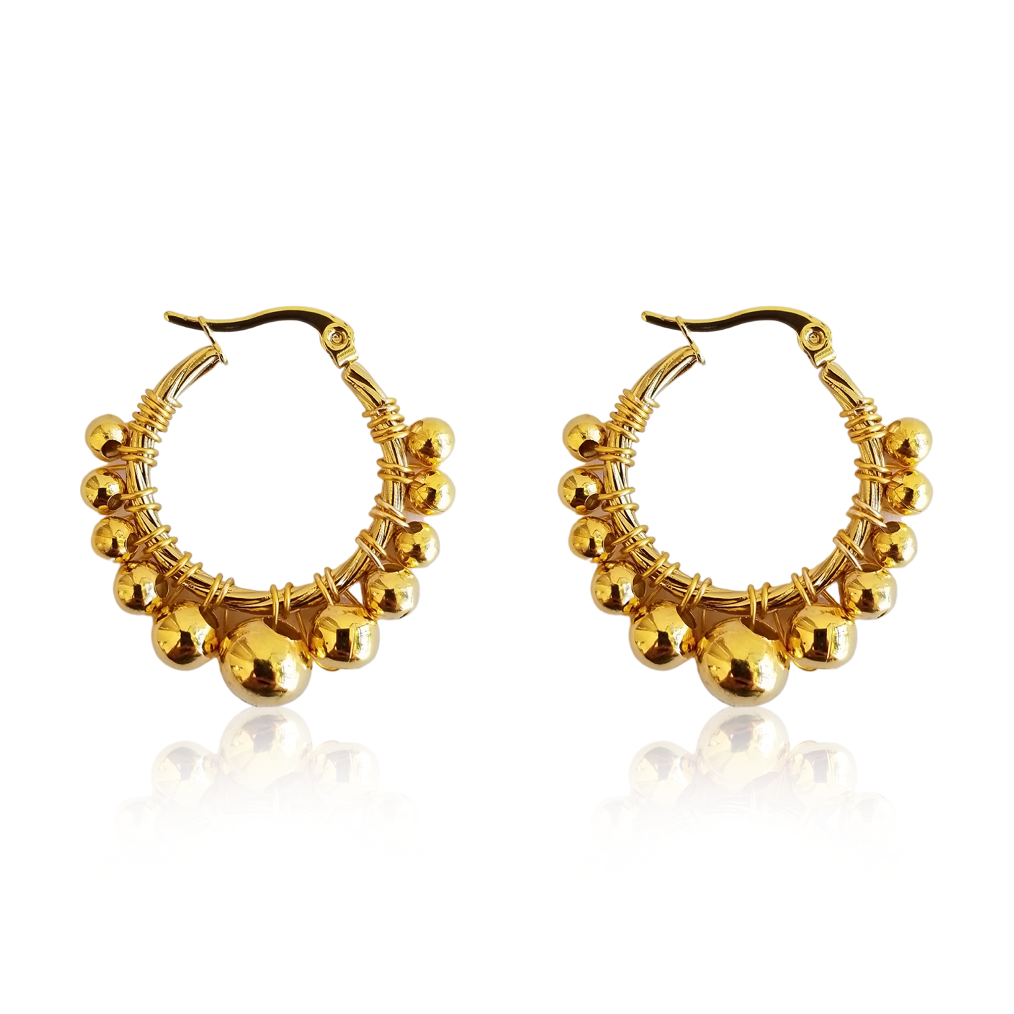 Golden Hoops M – PUNTO METÁLICO